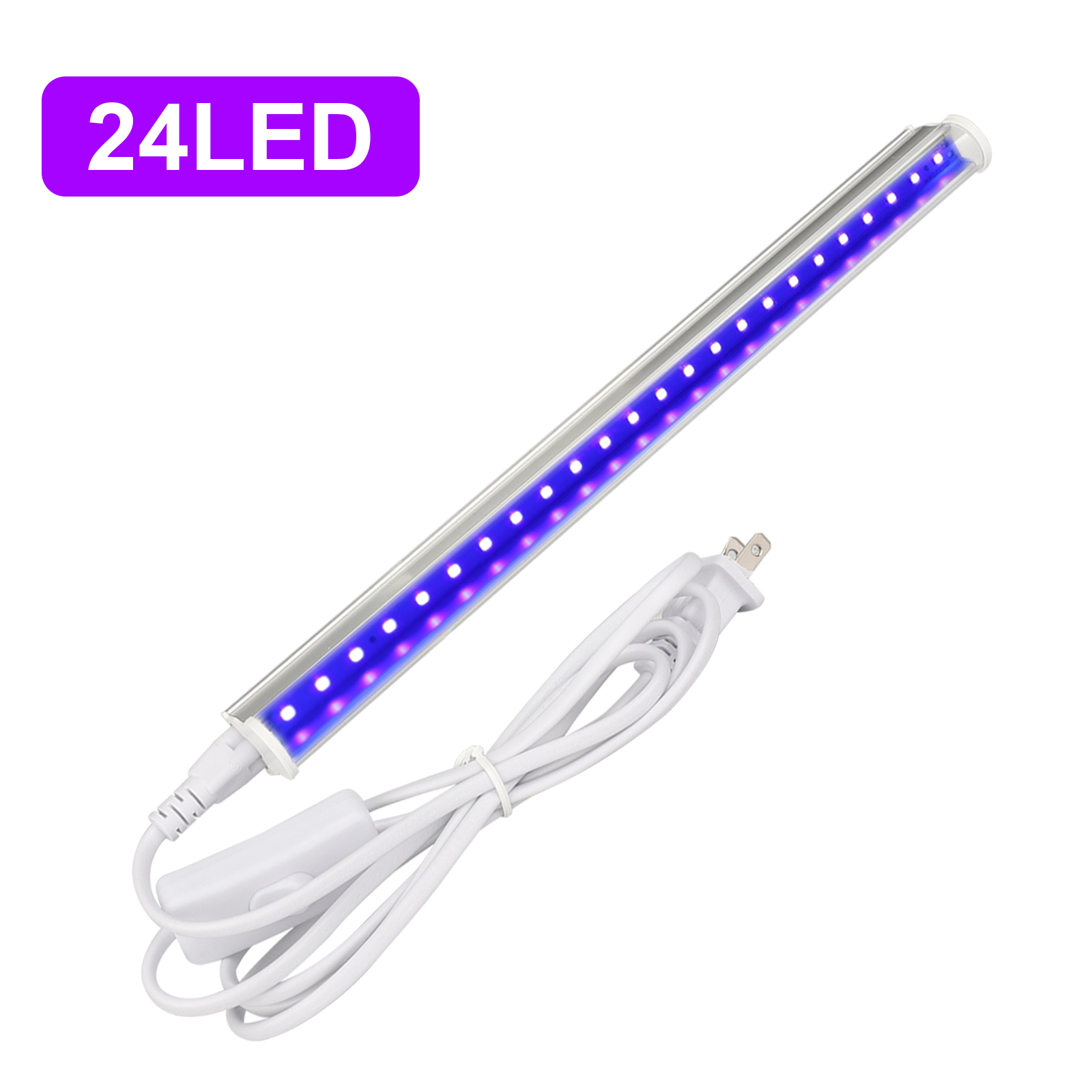 48 LED UV Light Bar Blacklight Fixtures Ultraviolet USB Lamp Strip DJ ...